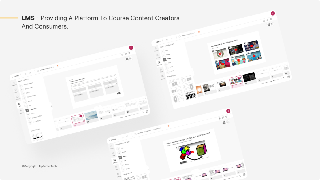 LMS ( Learning Management System ) - Upforce Tech